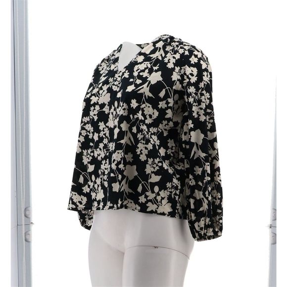 Candace Cameron | Tops | Candace Cameron Bure Balloon Slv Vneck Blouse ...